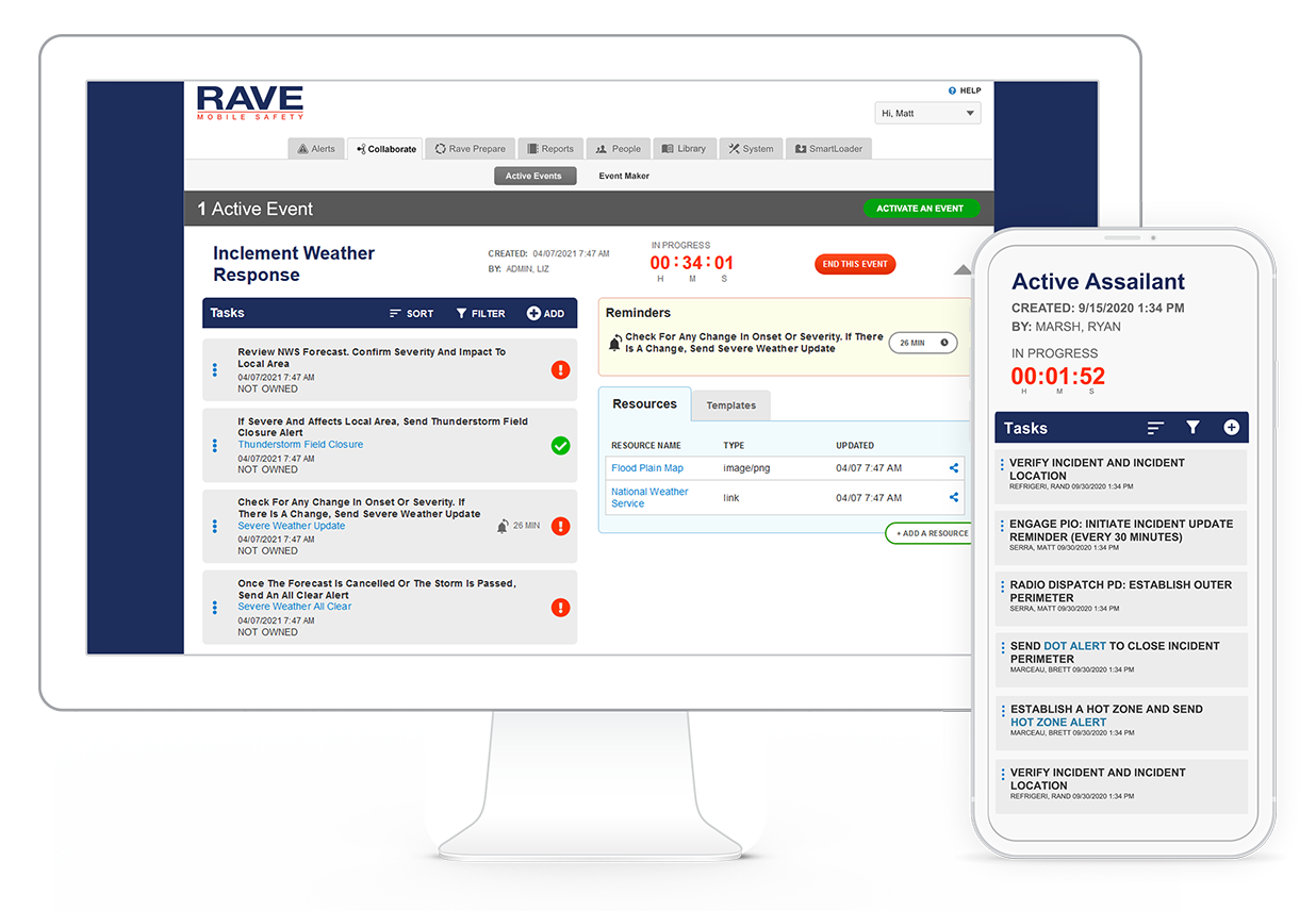 Rave Collaborate - Tactical Incident Command Solution